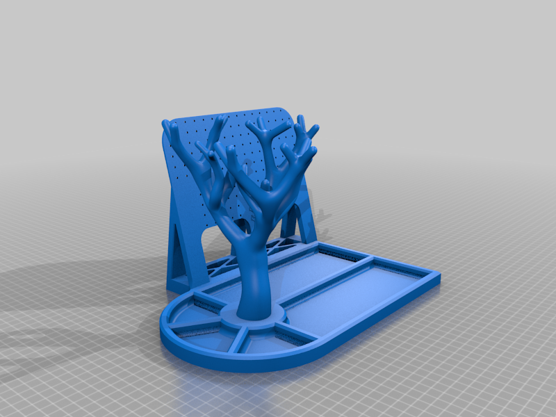 🌳 Tree jewelry holder・Free STL File for ・Cults
