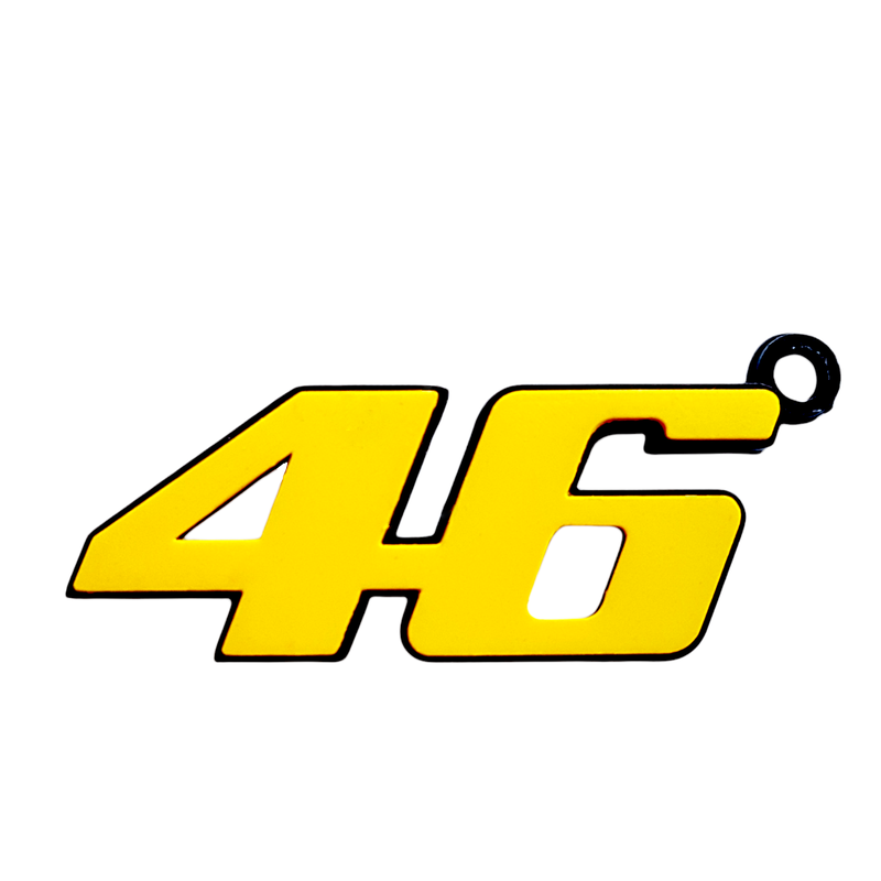 🗝️ VALENTINO ROSSI 46 KEYCHAIN・ STL File for ・Cults