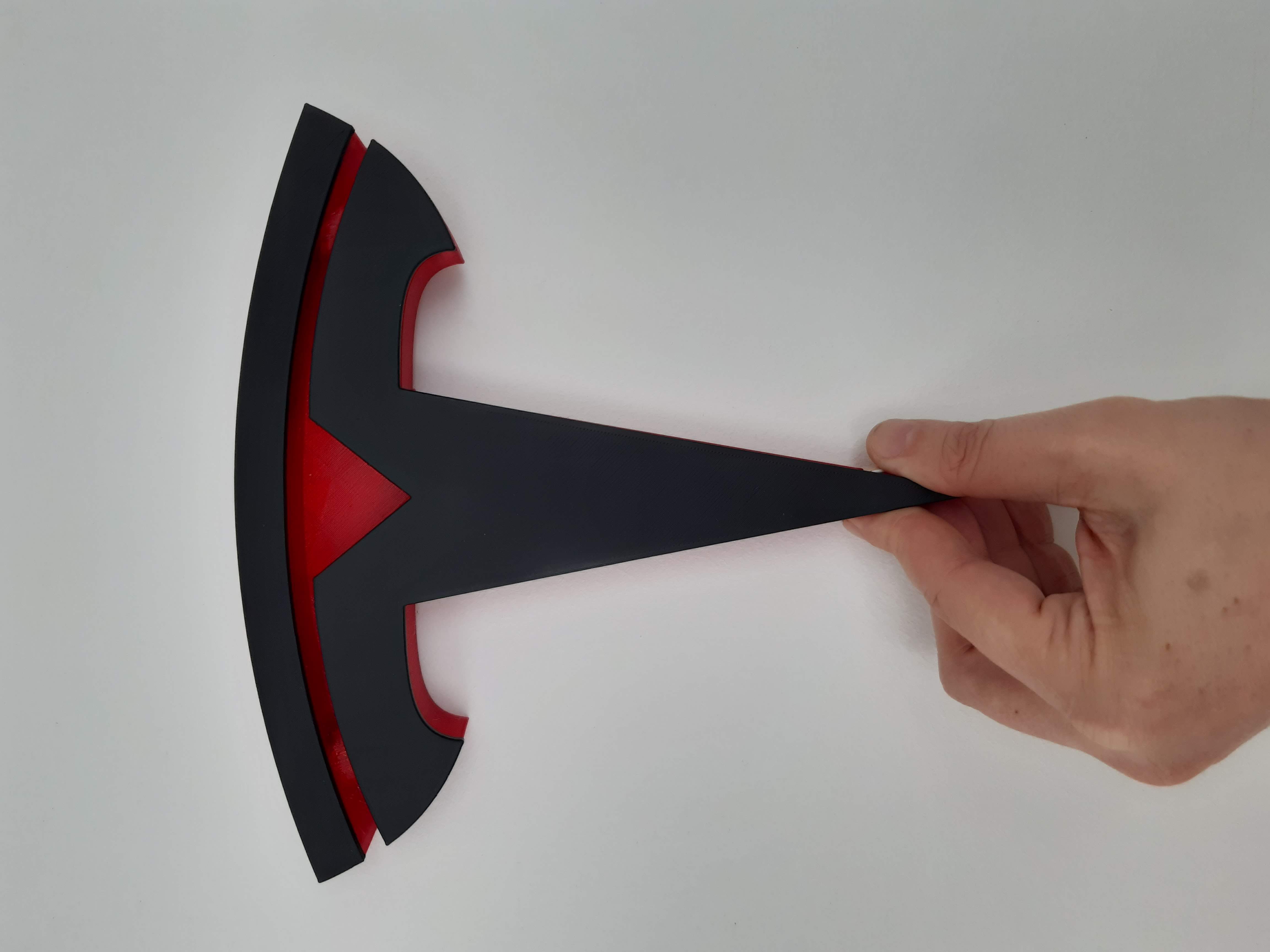 STL file Wall Lamp TESLA Logo 🔦 ・3D printer design to download・Cults