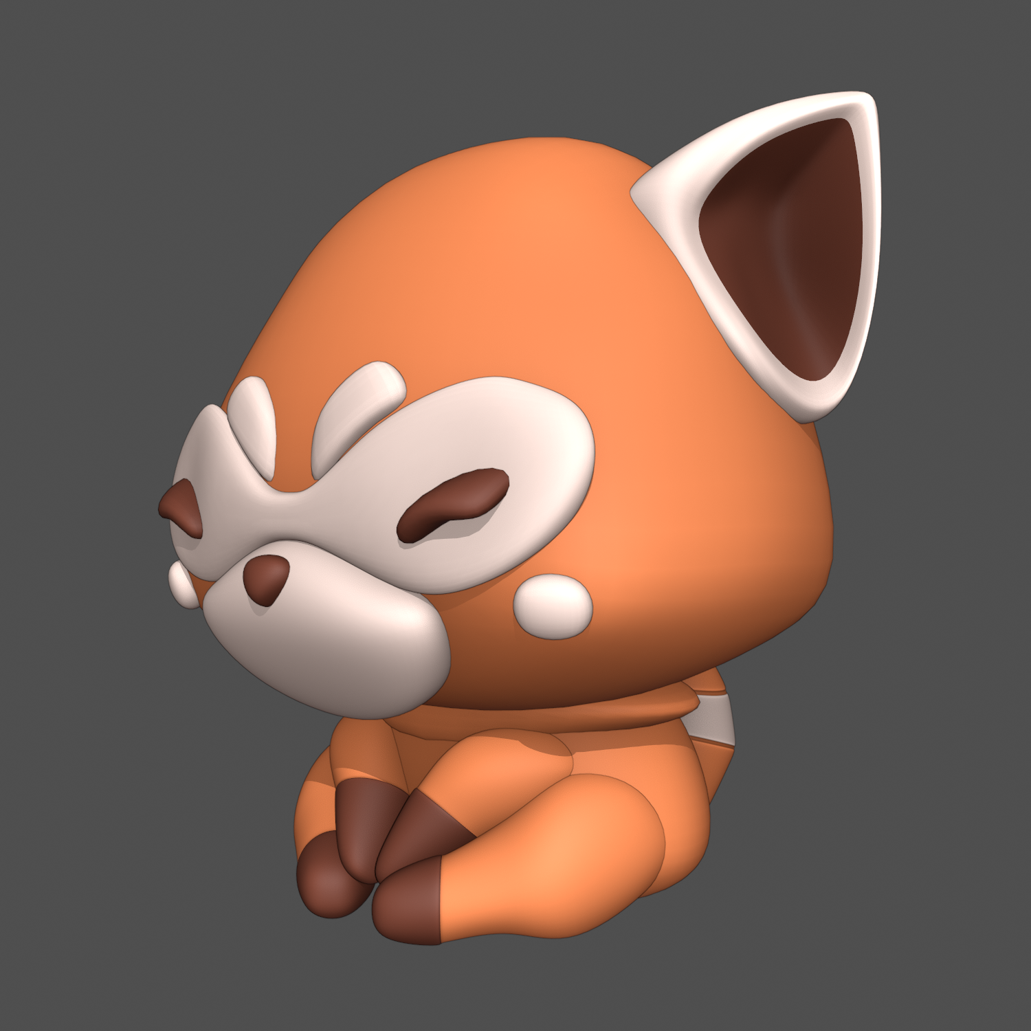 🦝 Mapache chibi・Archivo STL Gratis para ・Cults