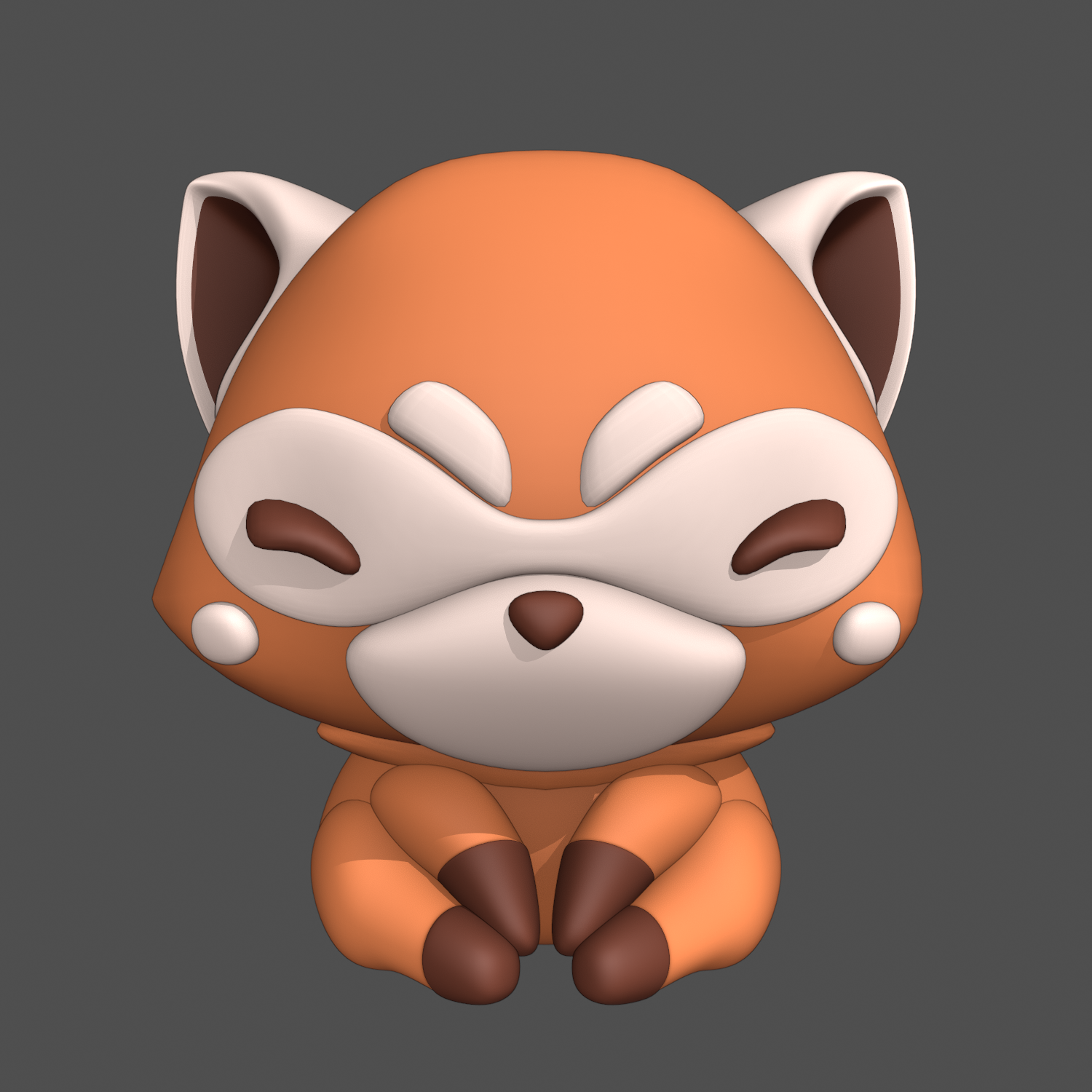 🦝 Mapache chibi・Archivo STL Gratis para ・Cults