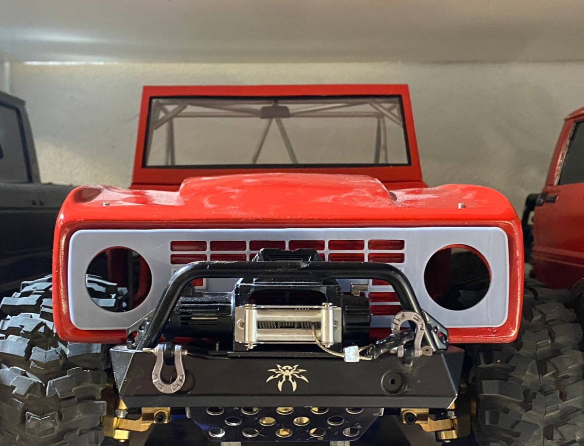 STL file Ford Bronco Grille 1/10 scale Crawler body 🚙 ・3D printer ...