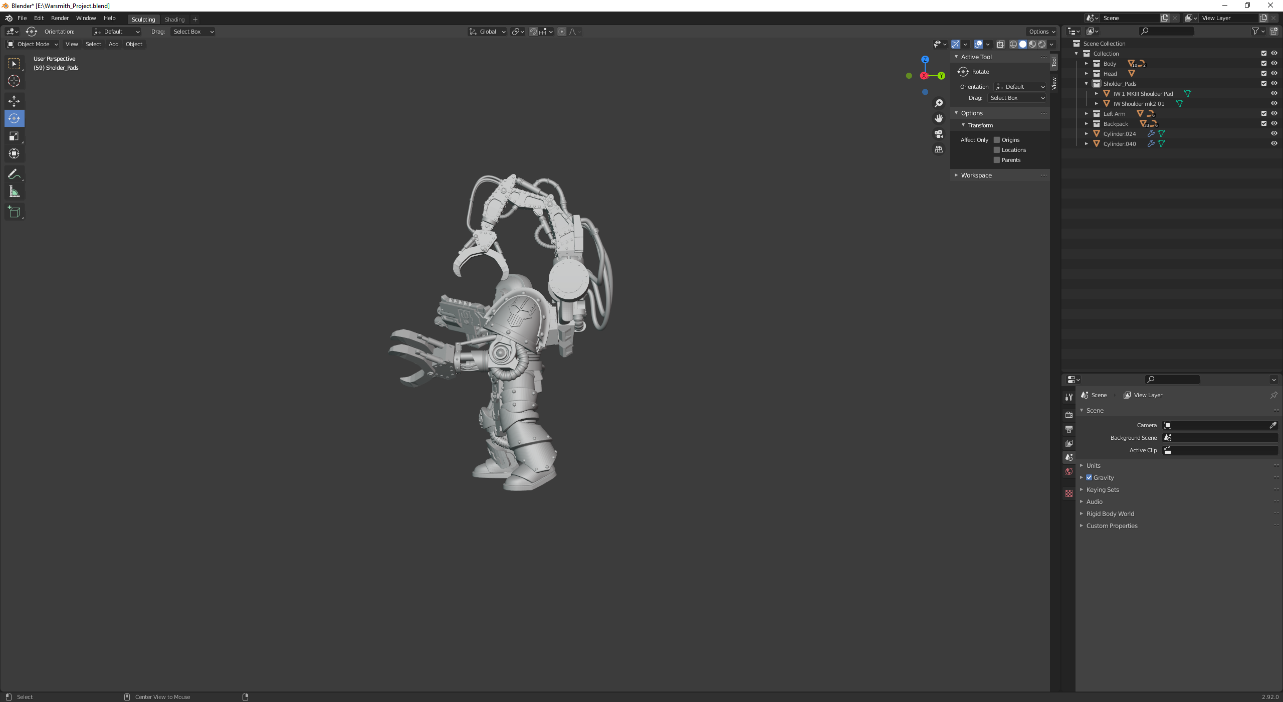 ⚔ Firstborn Battlesmith・Free STL File for ・Cults