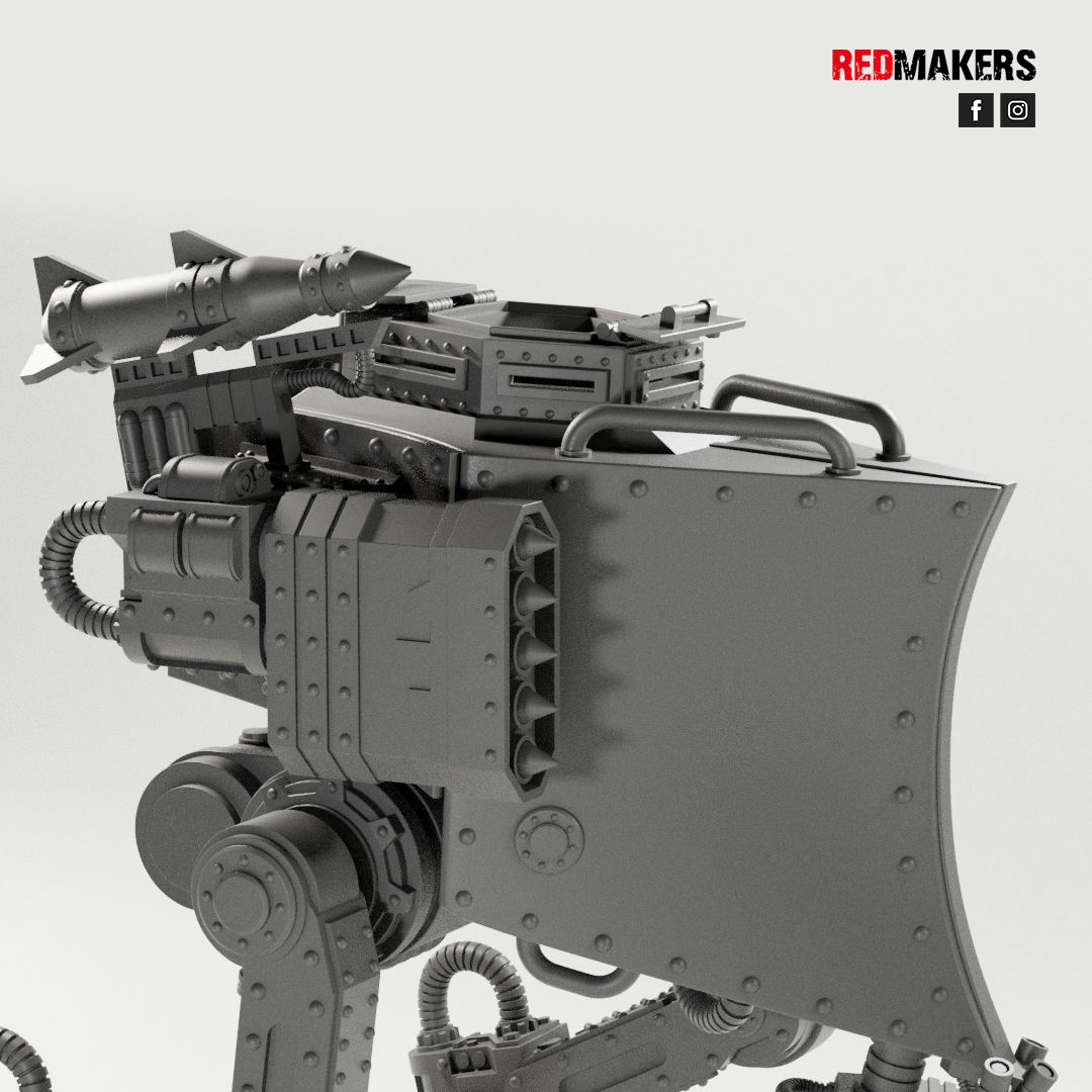 3D file Imperial military force Heavy mech 🪖 ・3D printer model to ...