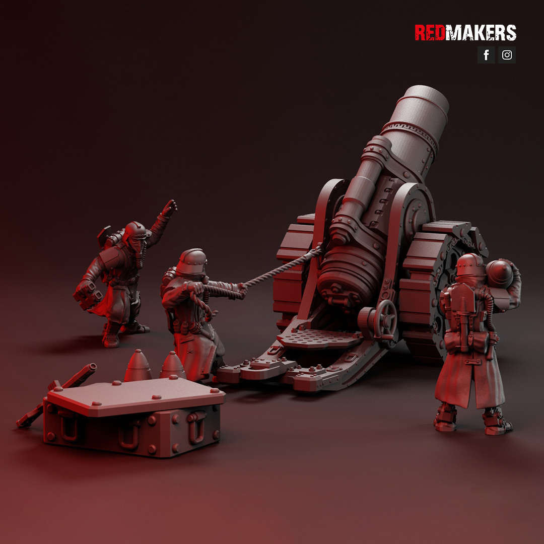 3D file Heavy Mortar - Artillery of the Imperial Force 🧨 ・3D print ...
