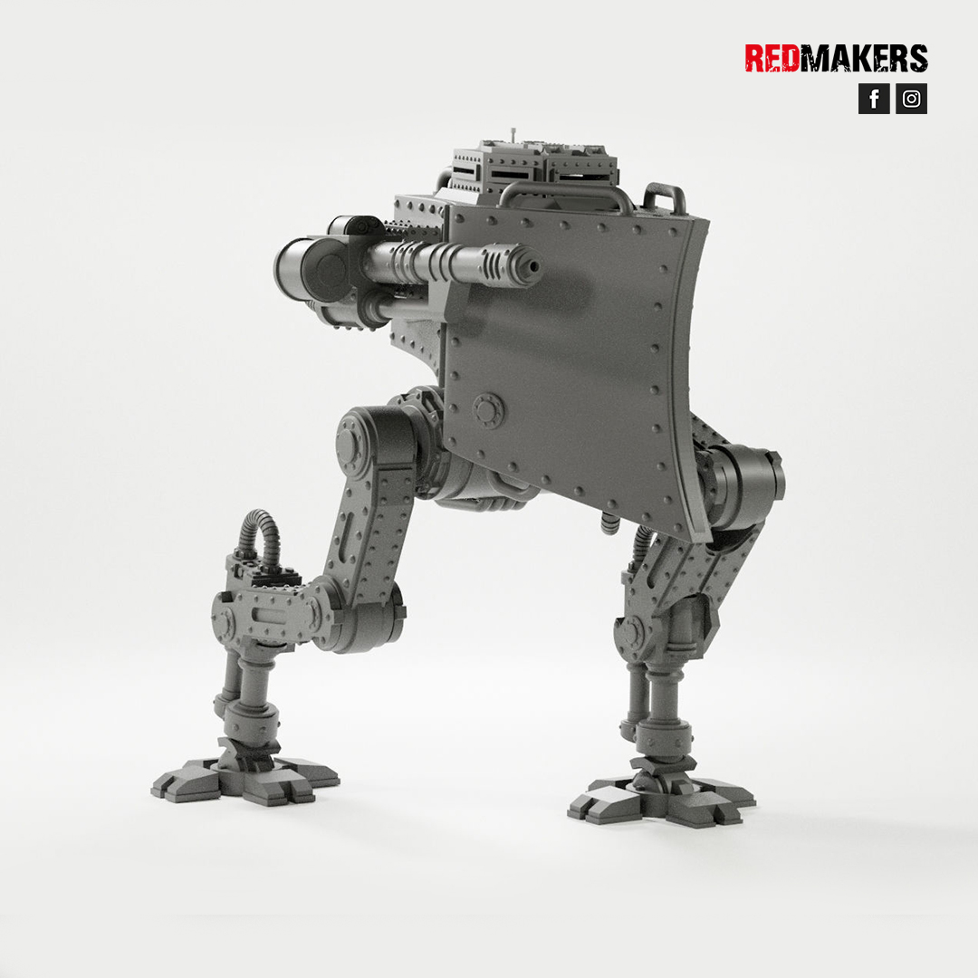 3D file Imperial military force Heavy mech 🪖 ・3D printer model to ...