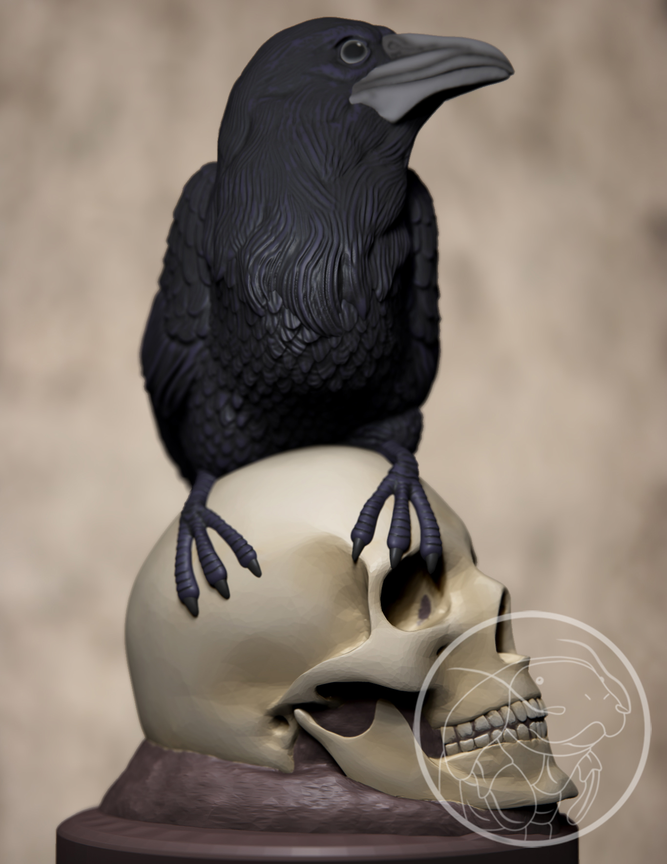 🐦 Raven・Free STL File for 3D printing・Cults