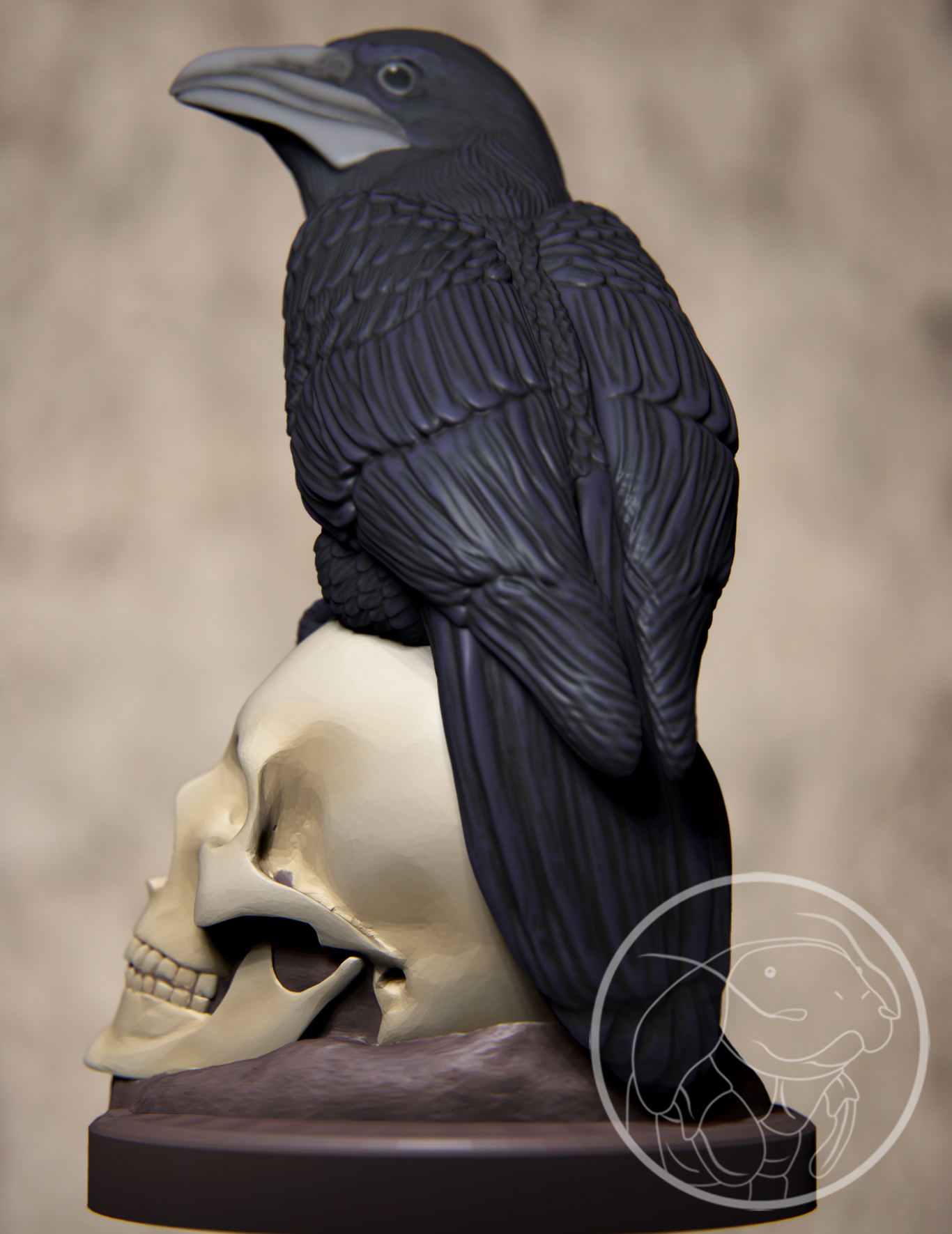 🐦 Raven・Free STL File for 3D printing・Cults