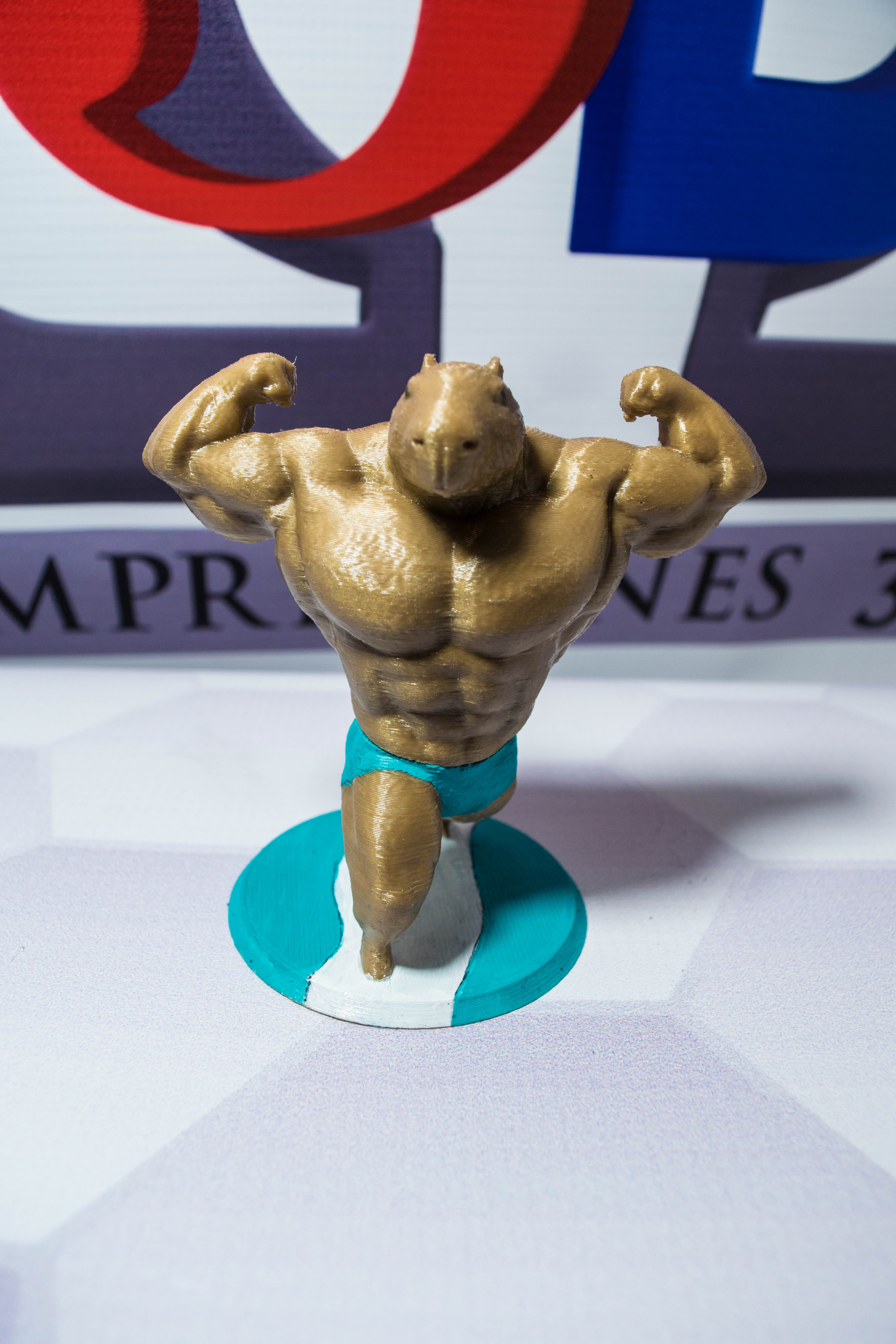STL file Capybara muscular - Carpincho Mamadisimo 👽 ・3D print design to ...