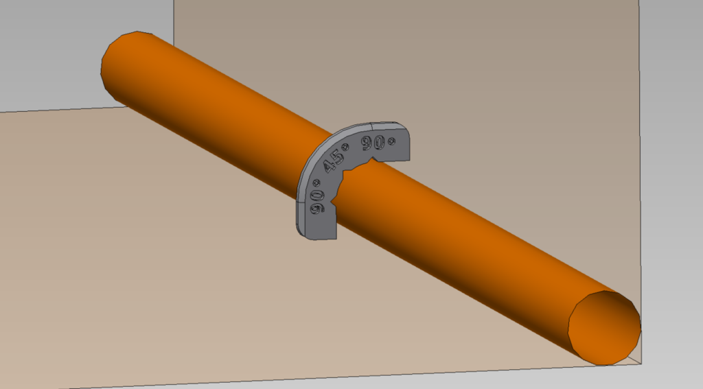 Free 3D file Round Tube Marker in 45° intervals 🛠️ ・3D printing ...