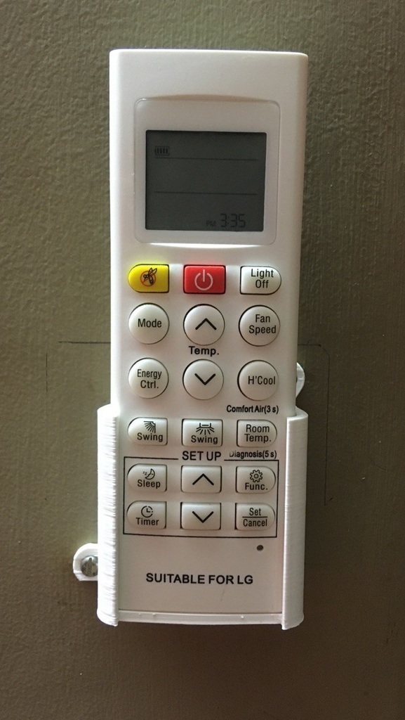 Free 3D file LG inverter AC Remote Wall Mount 🪞 ・3D printing idea to ...