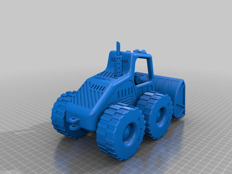 Archivo STL gratis Bulldozer amarillo con movimientos 🚜 (3MF y STEP ...