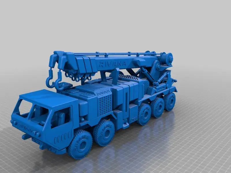 🚚 Yellow Heavy Recovery Truck(MMRS) with Movements・Free 3D File for ・Cults