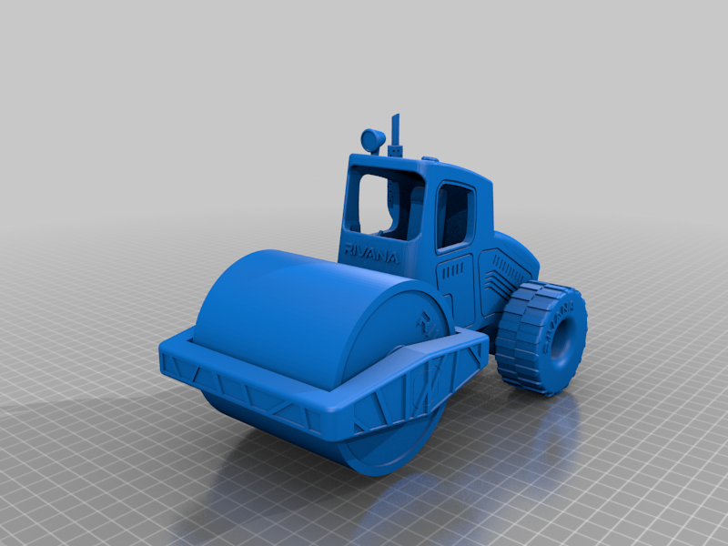 Free 3D file Yellow Road Roller Modern Version 2 with movements 🎲 ・3D ...