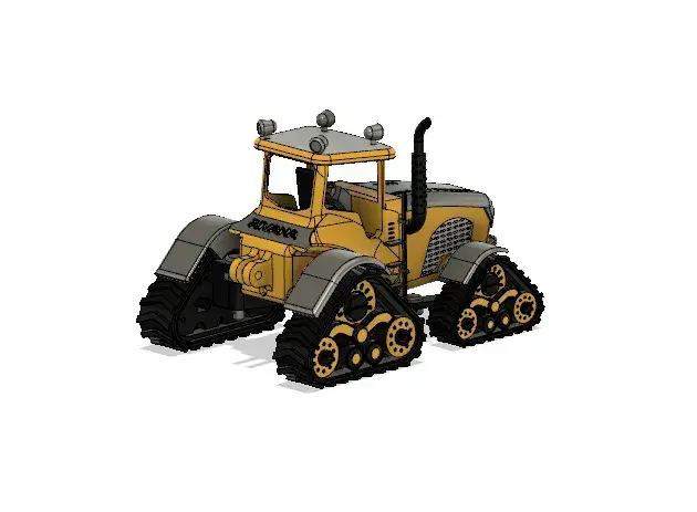 Free 3D file Yellow Industrial Tractor With Movements 🚜 ・3D printing ...