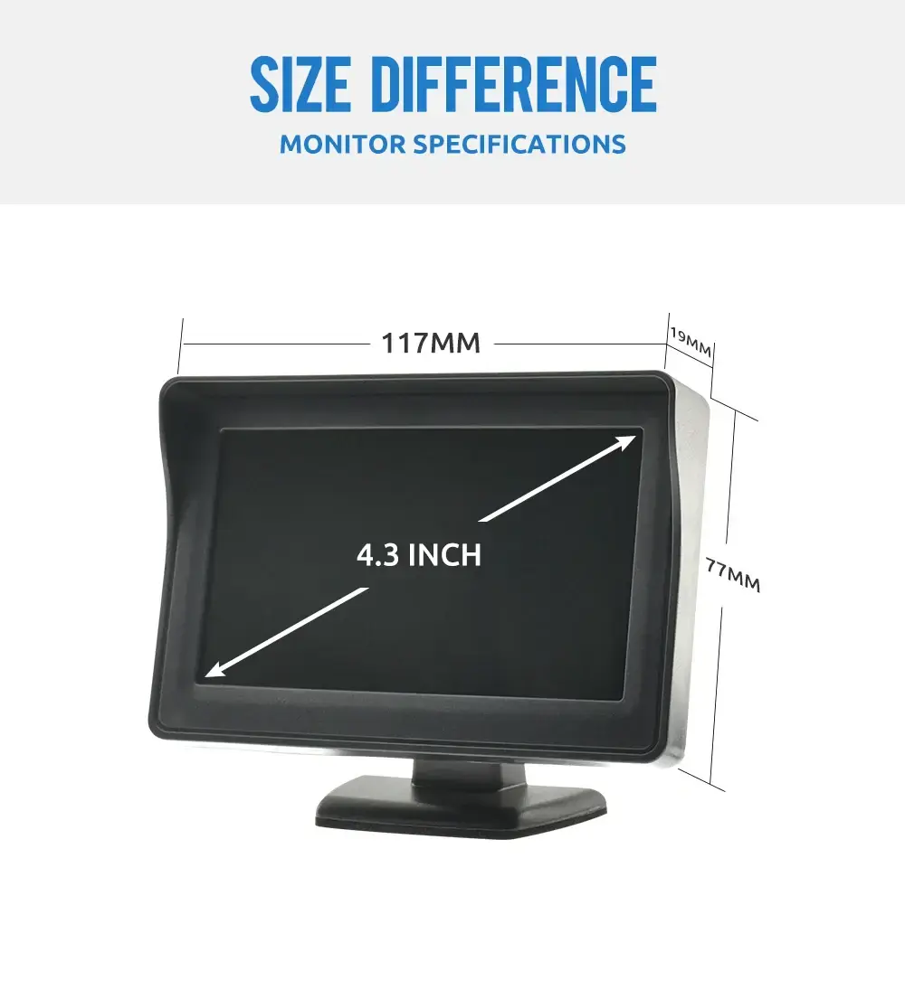 Free 3D file 4.3" LCD monitor Case 📷 ・Template to download and 3D print ...
