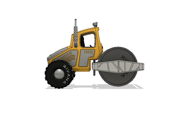 Archivo STL gratuito Rodillo Amarillo Moderno con Movimientos 🎲 (3MF y ...