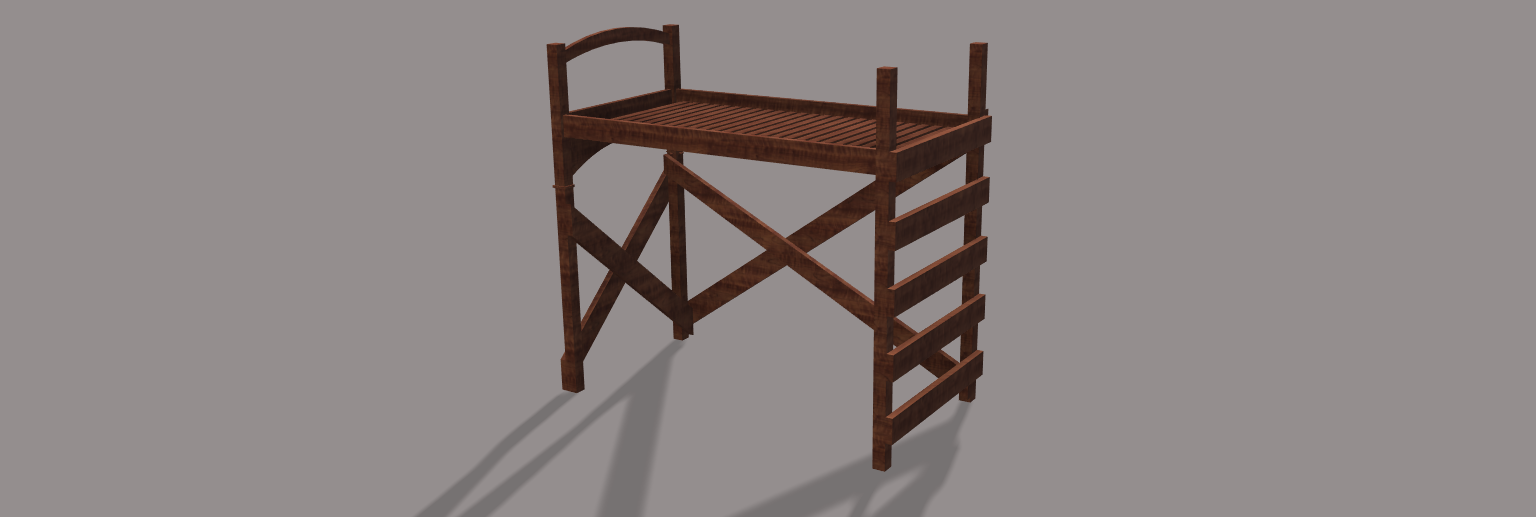 🛏️ Loft Bed Model・Free STL File for ・Cults