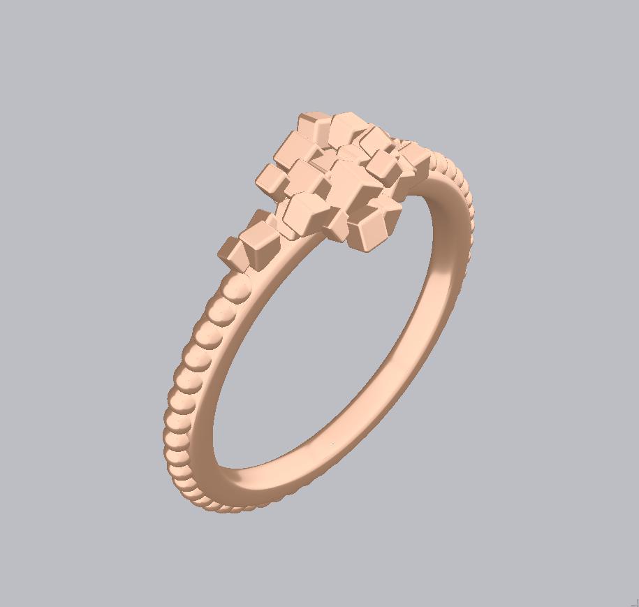 STL file Cube Ring 💍 (OBJ)・Model to download and 3D print・Cults