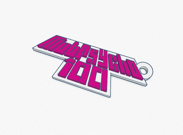 STL file Mod Psycho 100 key ring 💯 ・Model to download and 3D print・Cults