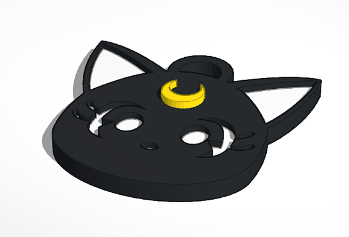 🌙 Moon Keychain (Sailor Moon)・ STL File for ・Cults