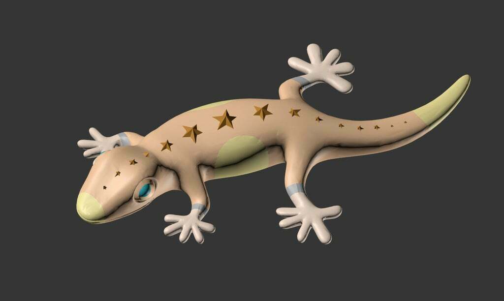 Free STL file Multi Color Gecko 🎨 (GCODE)・3D print object to download・Cults