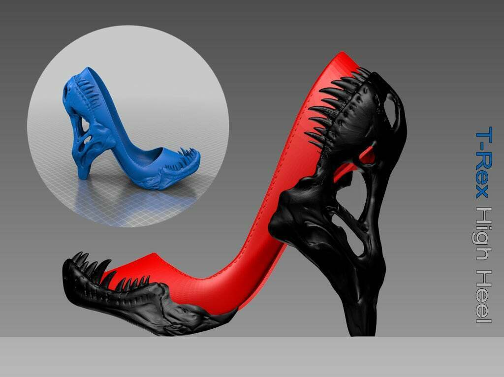 Free STL file T-Rex High Heel 🦖 ・3D print design to download・Cults