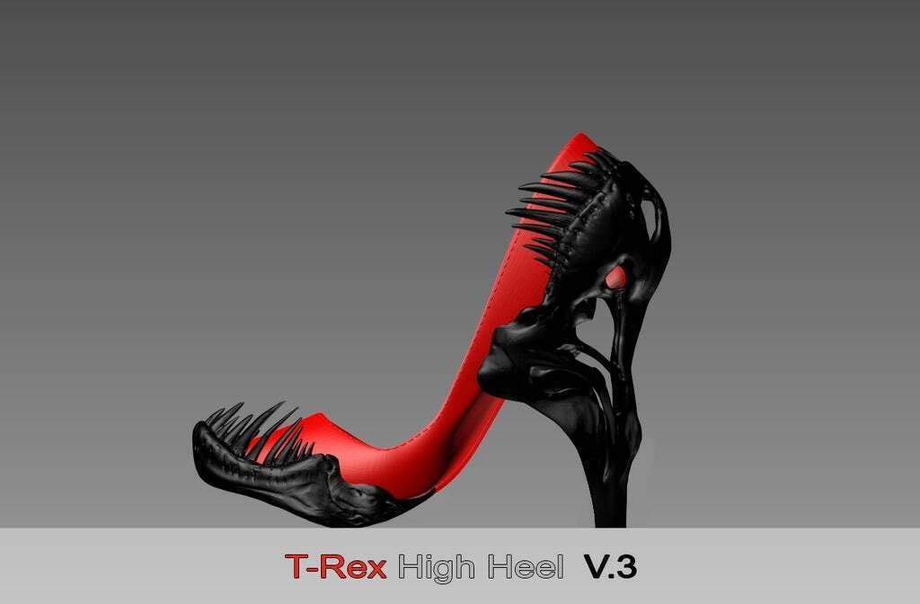 Free STL file T-Rex High Heel 🦖 ・3D print design to download・Cults