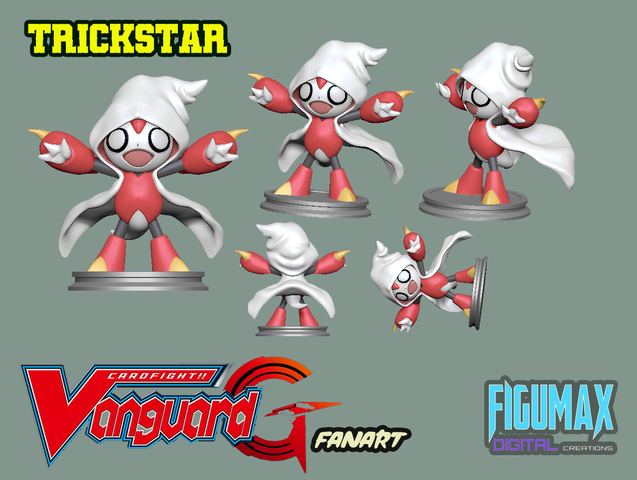 🐉 TRICKSTAR VANGUARD FANART・ STL File for ・Cults