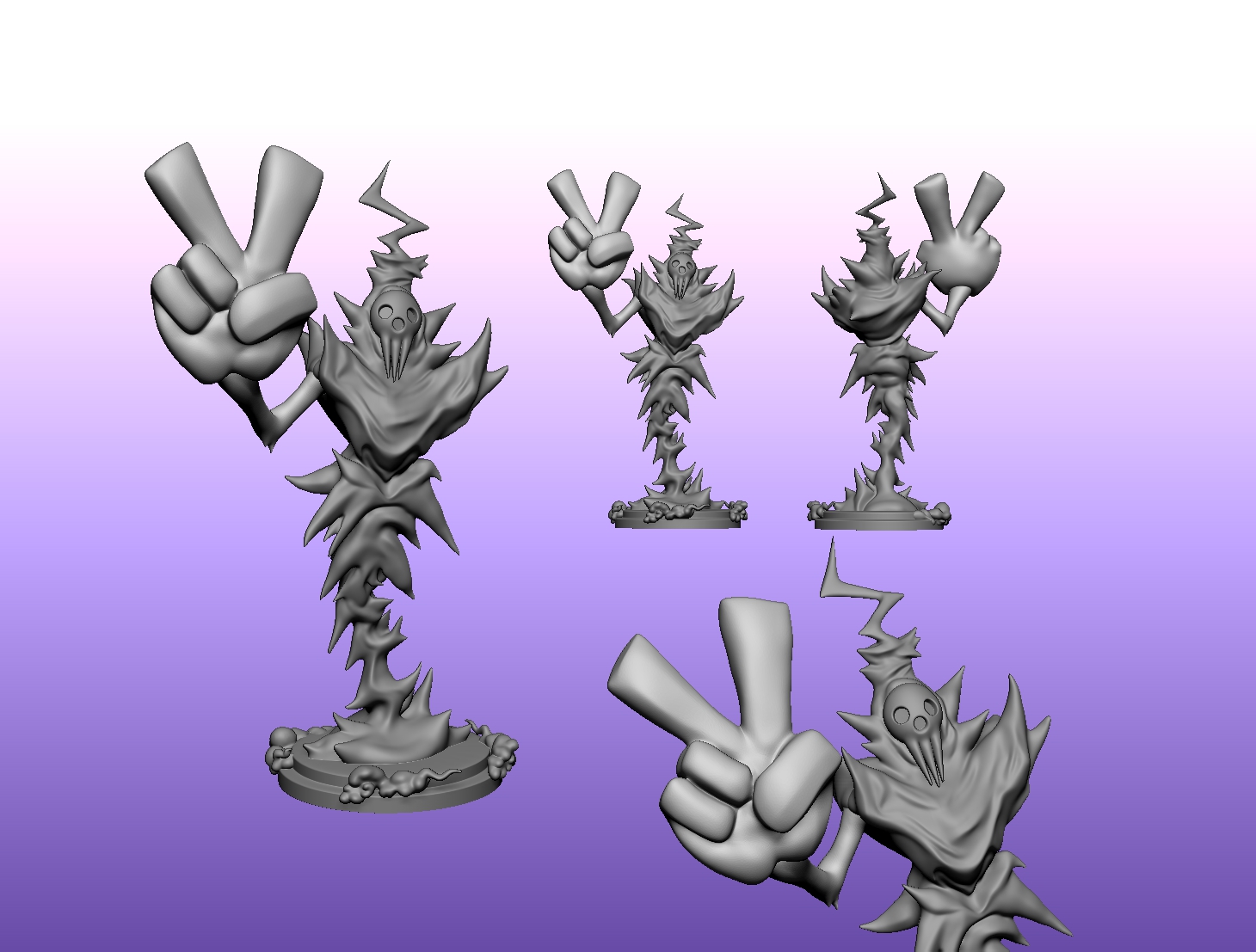 STL file SHINIGAMI SAMA - FanArt (Soul Eater) 🎃 ・3D printing idea to ...