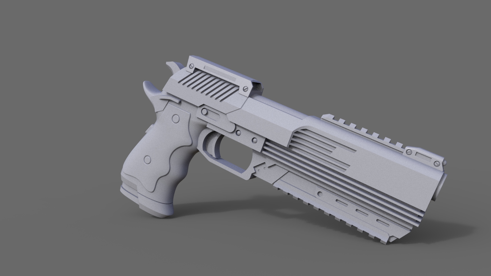 Fichier STL Pistolet Cyberpunk 🎭 ・Modèle pour imprimante 3D à ...