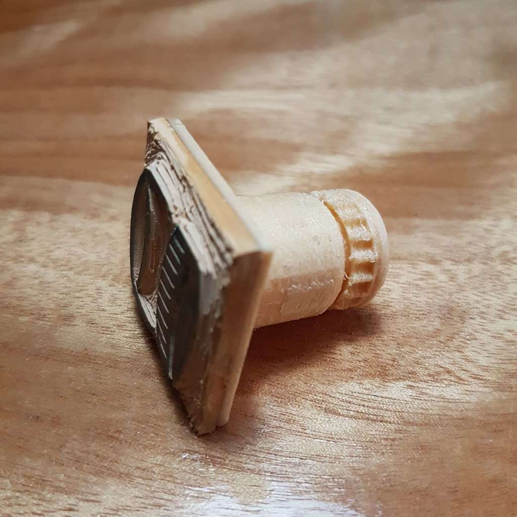 Free STL file Rubber Stamp Handle - Bottle 🍾 ・Template to download and ...
