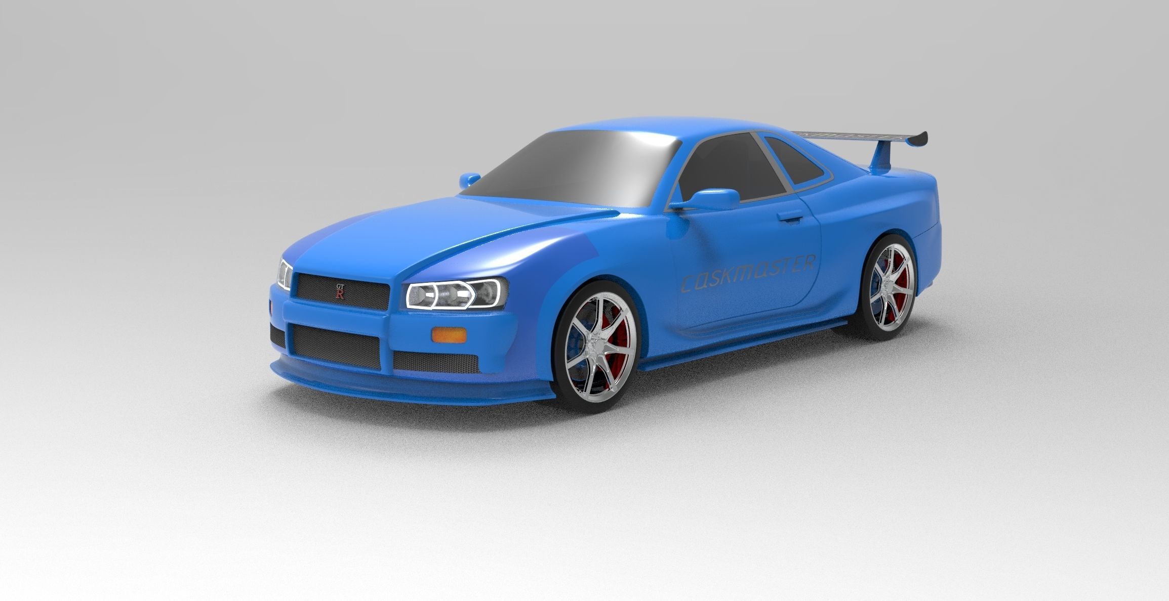STL file Nissan GTR R34 Skyline | CAD design | Rendering 🚗 (STEP)・Design to download and 3D ...