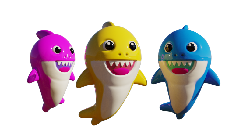 👶 Baby Shark 3d・ STL File for ・Cults