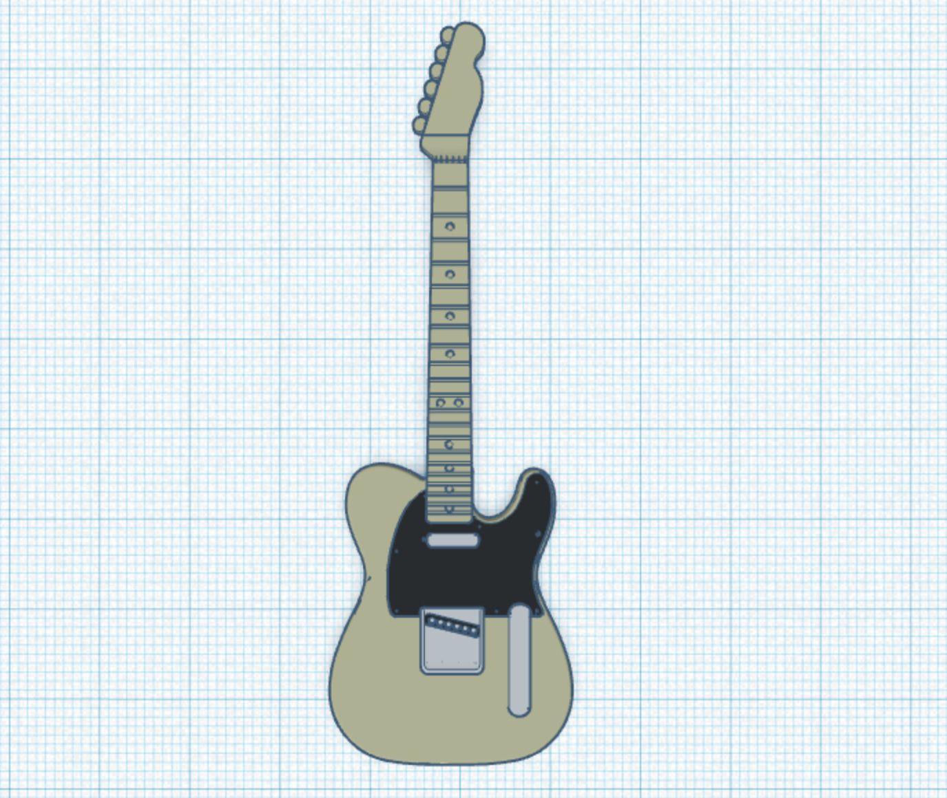 STL file Fender Telecaster 🎸 ・3D printing template to download・Cults