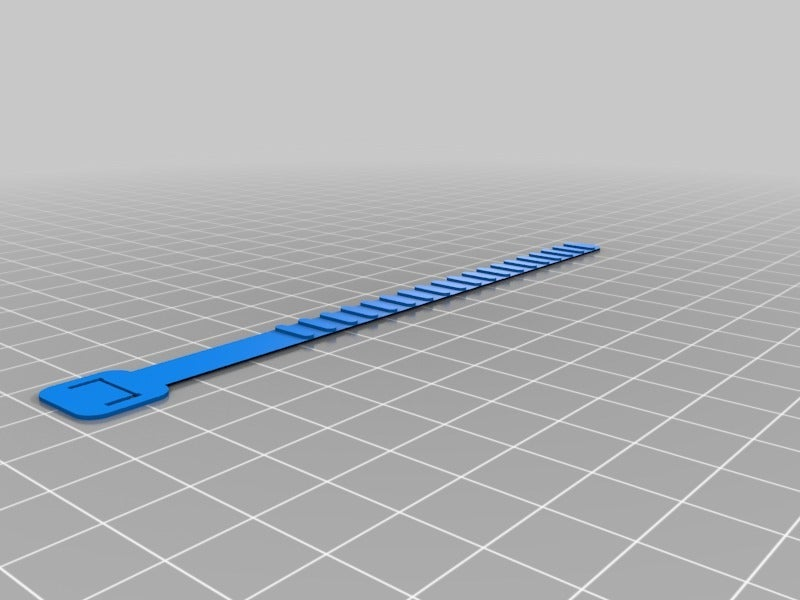 🔌 Customizable Cable Tie・Free STL File for ・Cults
