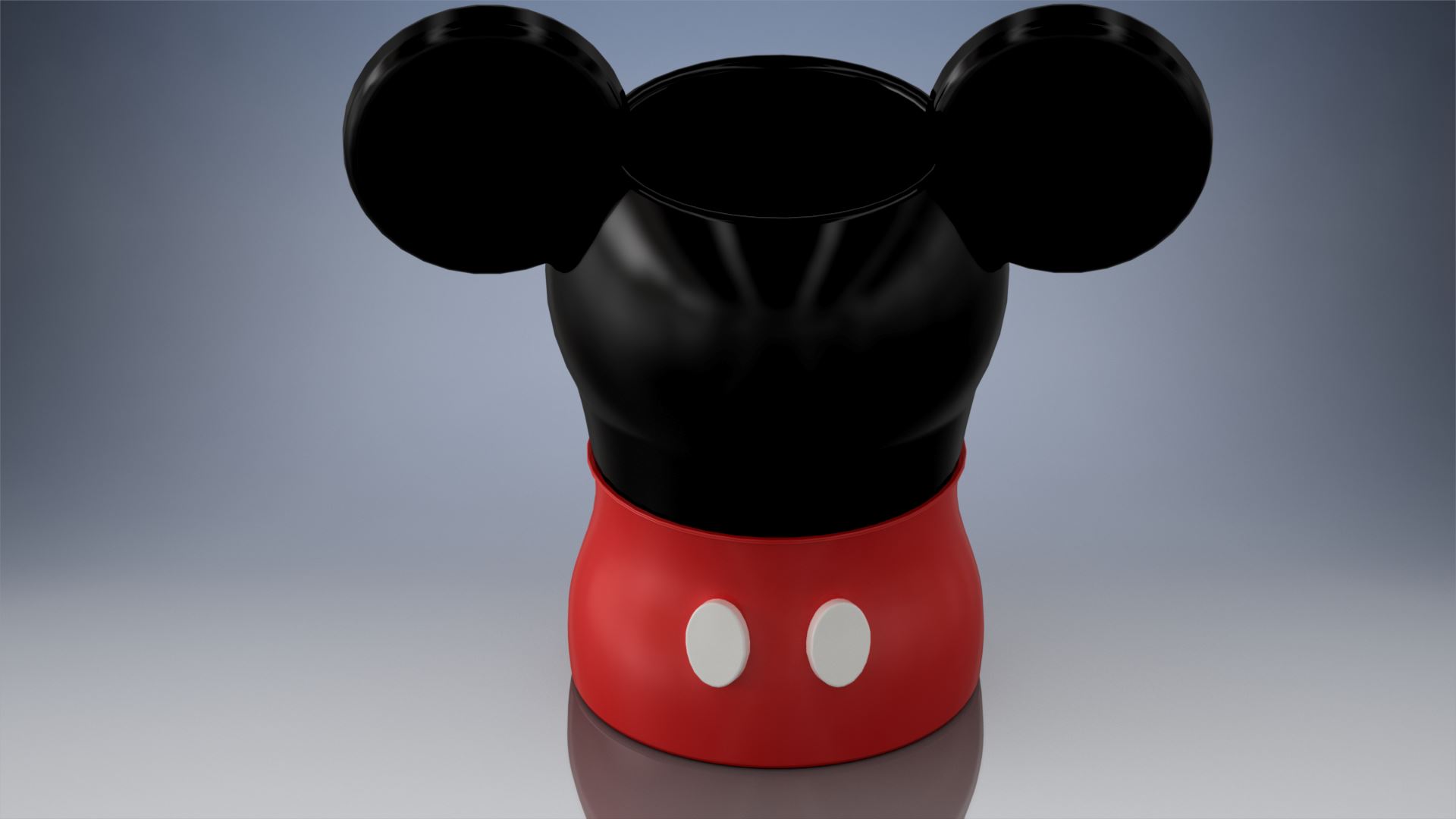 🐁 mickey mouse pen holder or flower pot・ STL File for ・Cults