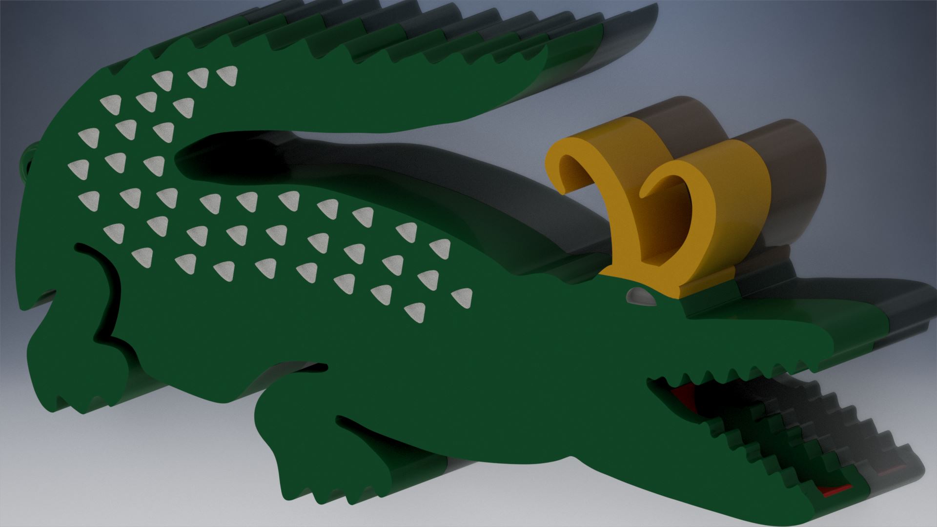 Free STL file Lacoste loki crocodile keychain 🐊 (OBJ)・3D printable ...