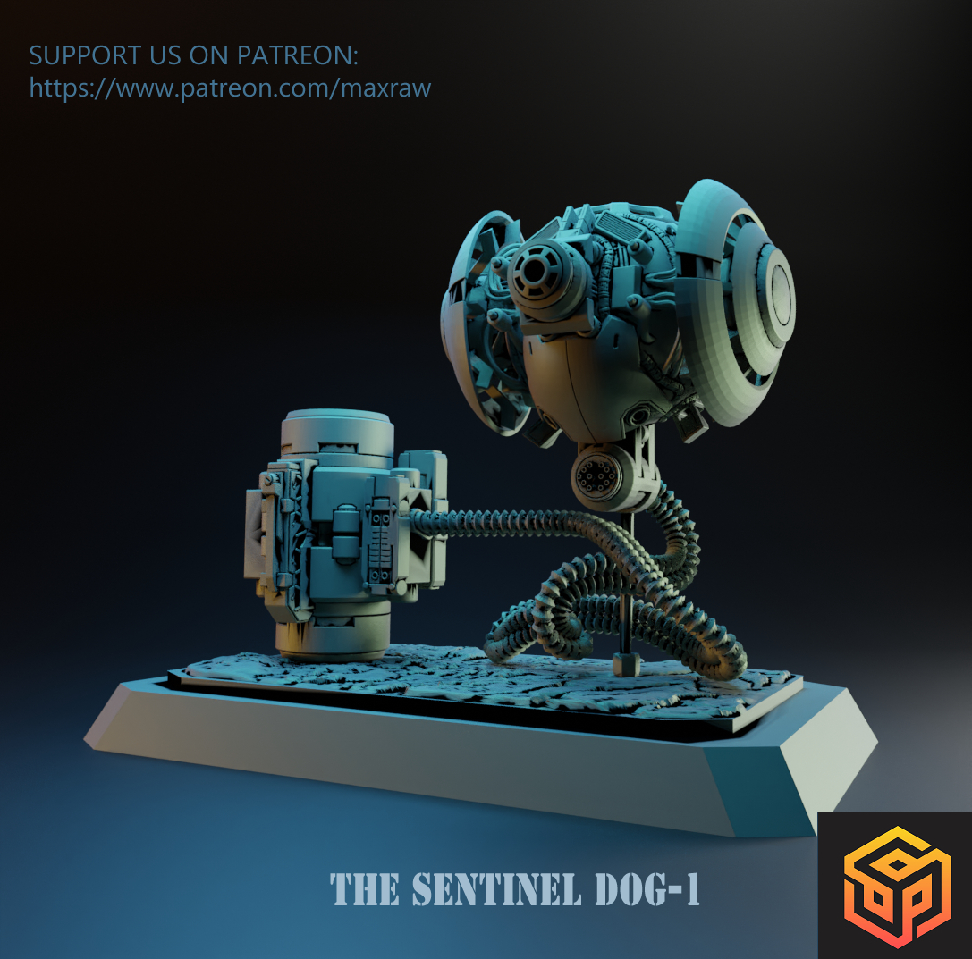 Free STL file Sentinel Dog-1 🤖 ・3D print design to download・Cults