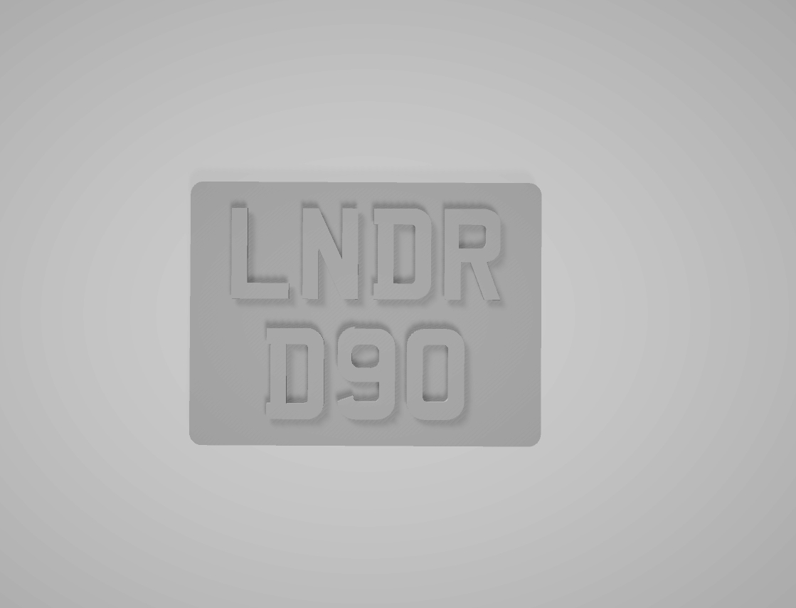 Free STL file Land Rover Defender D90 back plate 🔙 ・3D printable model ...