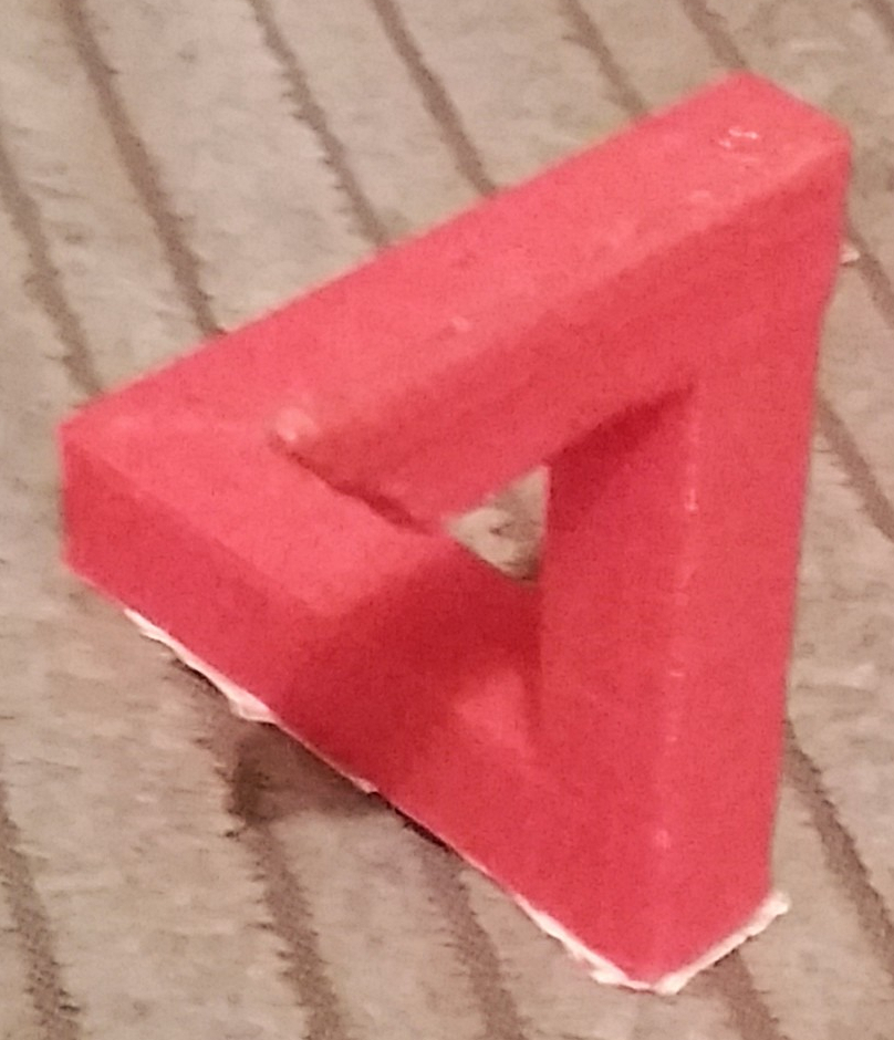 3D print Paradox Illusions Design - Penrose triangle・Cults
