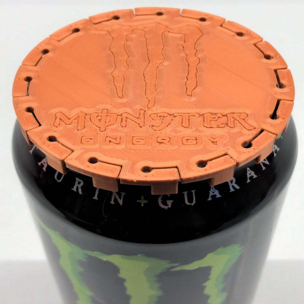 🌬️ Dust Cap for Monster Energy drinks cans・Free STL File for ・Cults
