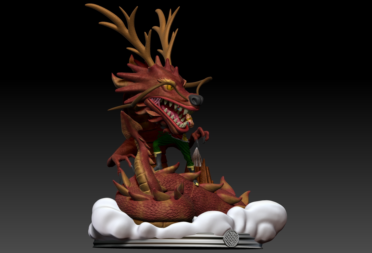 3D file Shang Chi and Dragon Diorama - Marvel 3D print model 🐉 ・3D ...