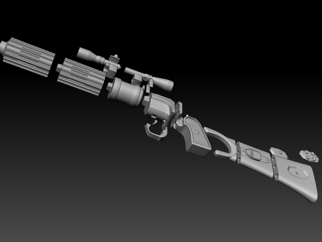 📚 EE-3 - Boba Fett Rifle Blaster - Book of Boba Fett 3D print model・ 3D ...