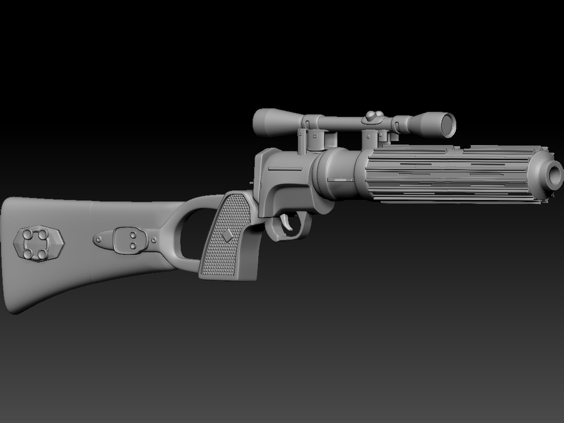 📚 EE-3 - Boba Fett Rifle Blaster - Book of Boba Fett 3D print model・ 3D ...