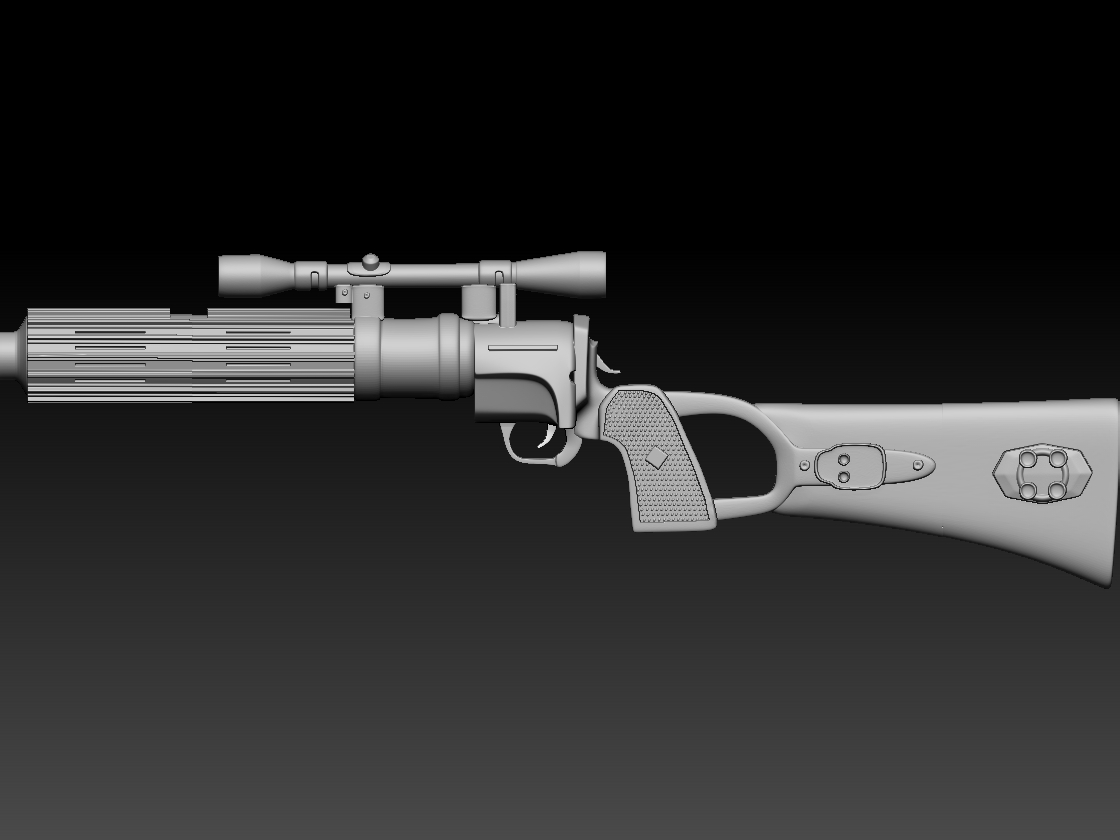 📚 EE-3 - Boba Fett Rifle Blaster - Book of Boba Fett 3D print model・ 3D ...