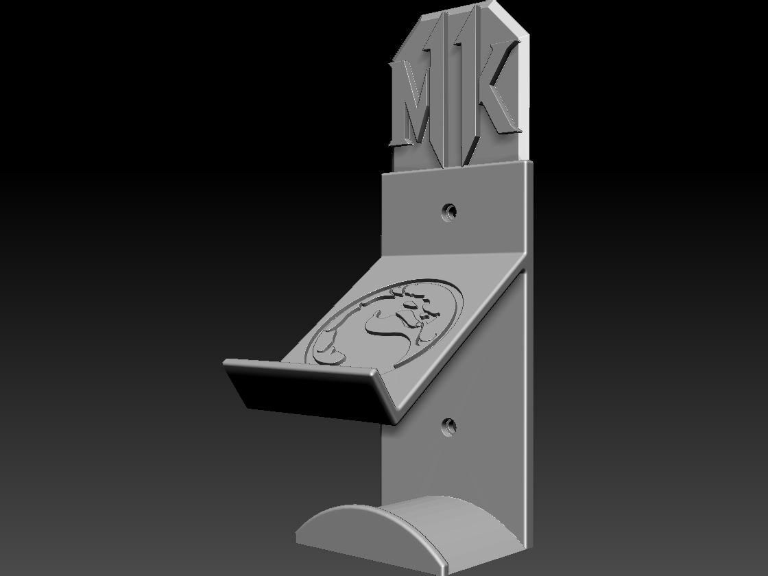STL file CONTROLLER AND HEADSET HOLDER - MORTAL KOMBAT MODEL 3D PRINT ...