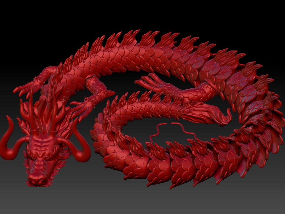 🐉 Articulated Dragon - Kaido One Piece・ STL File for ・Cults