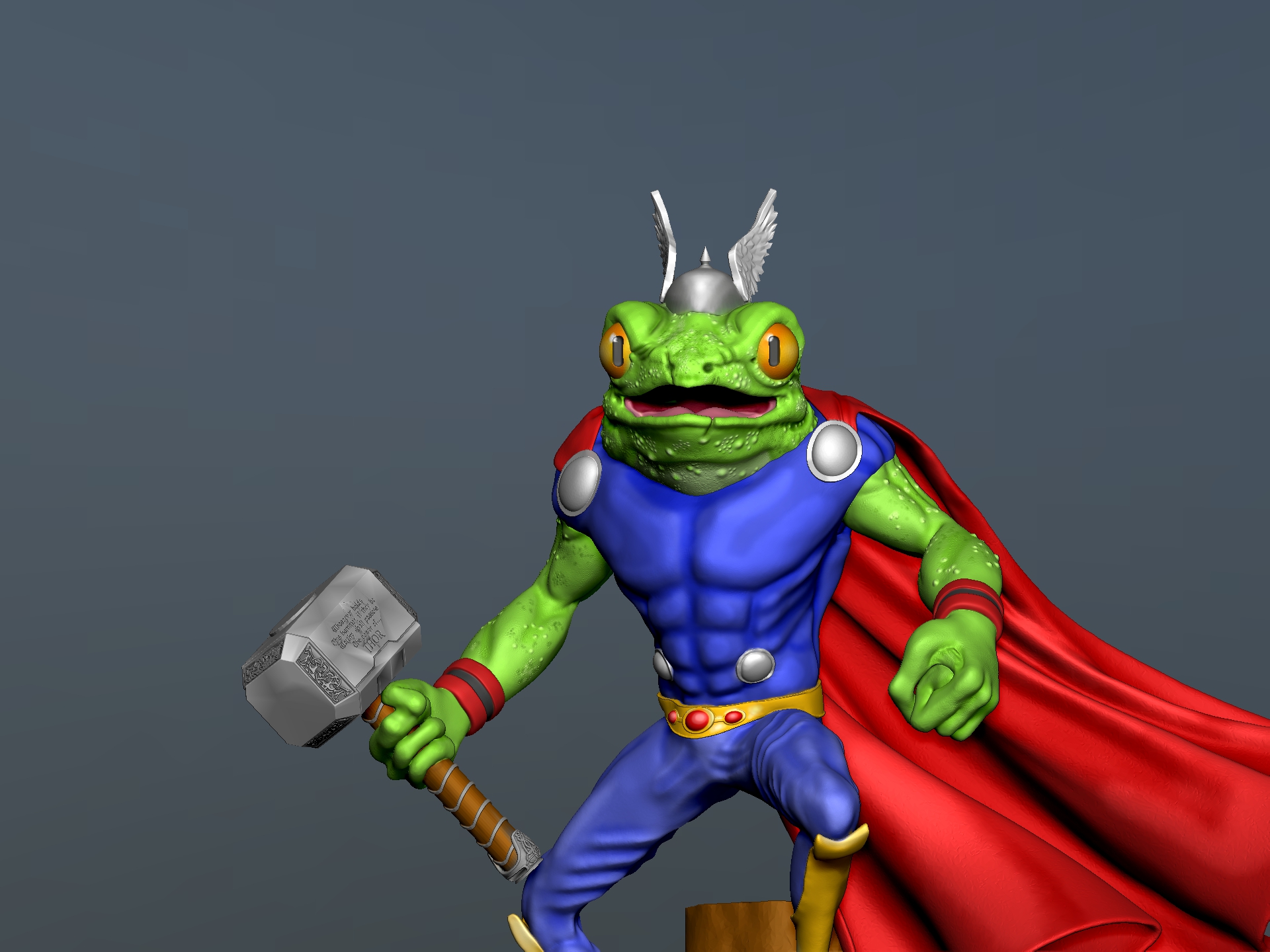 3D file Thor Frog - Marvel 3D print model 🐸 ・3D printer design to ...