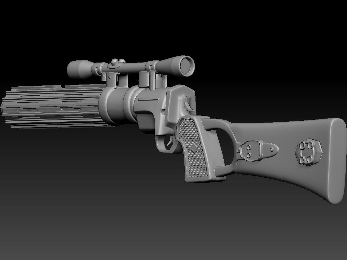 📚 EE-3 - Boba Fett Rifle Blaster - Book of Boba Fett 3D print model・ 3D ...